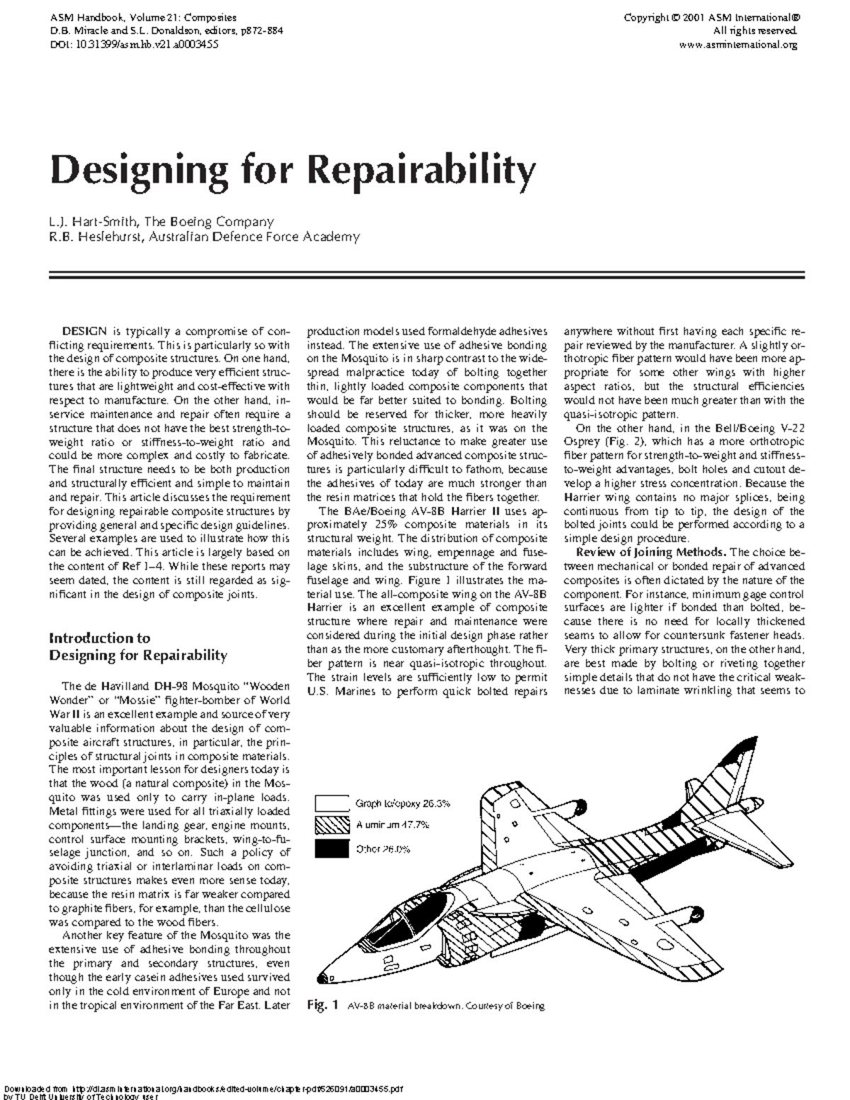 Paper design for repair - Designing for Repairability L. Hart-Smith ...