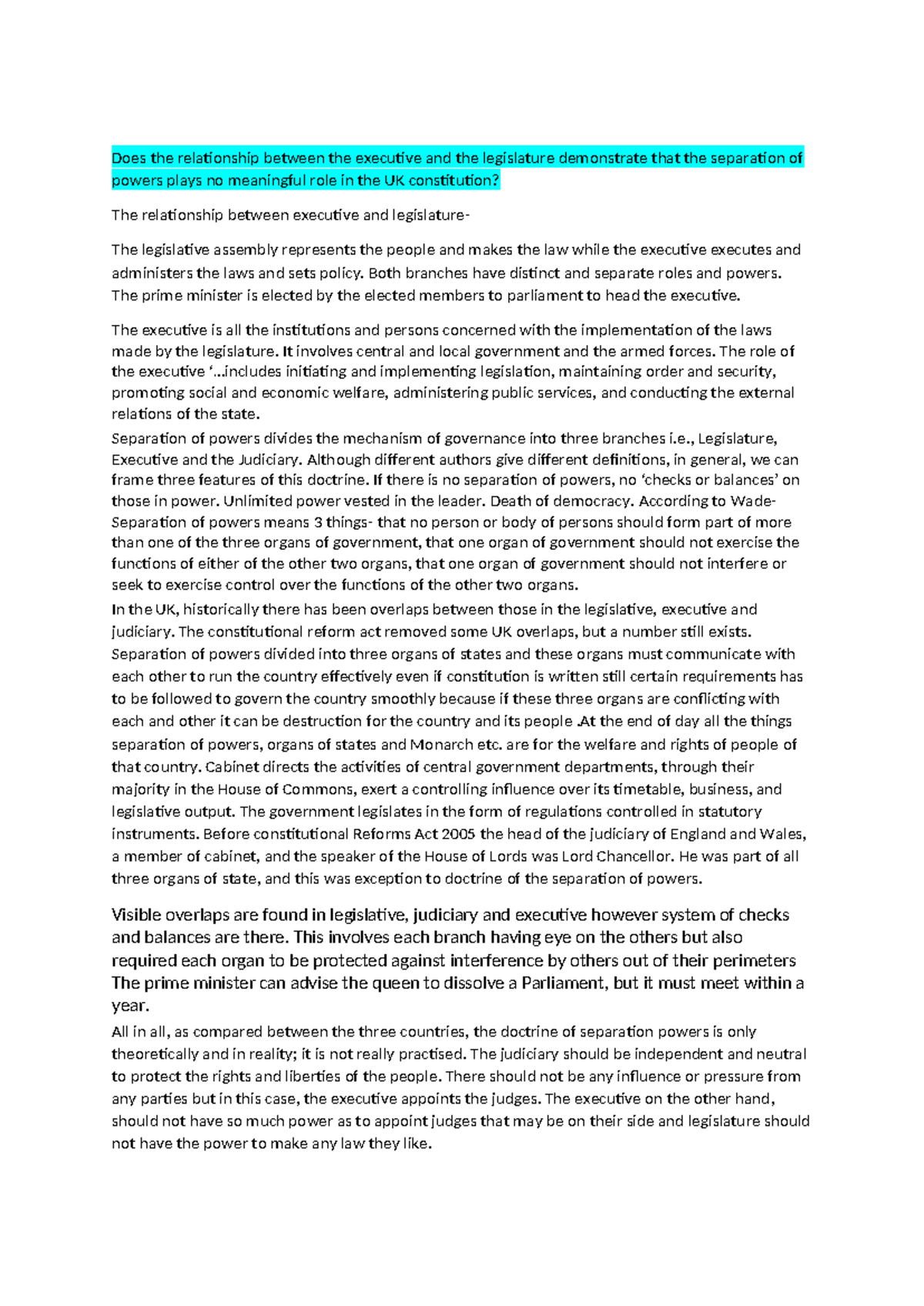 Unit 3 - bbbbbbbbbbbbbbb - Does the relationship between the executive ...