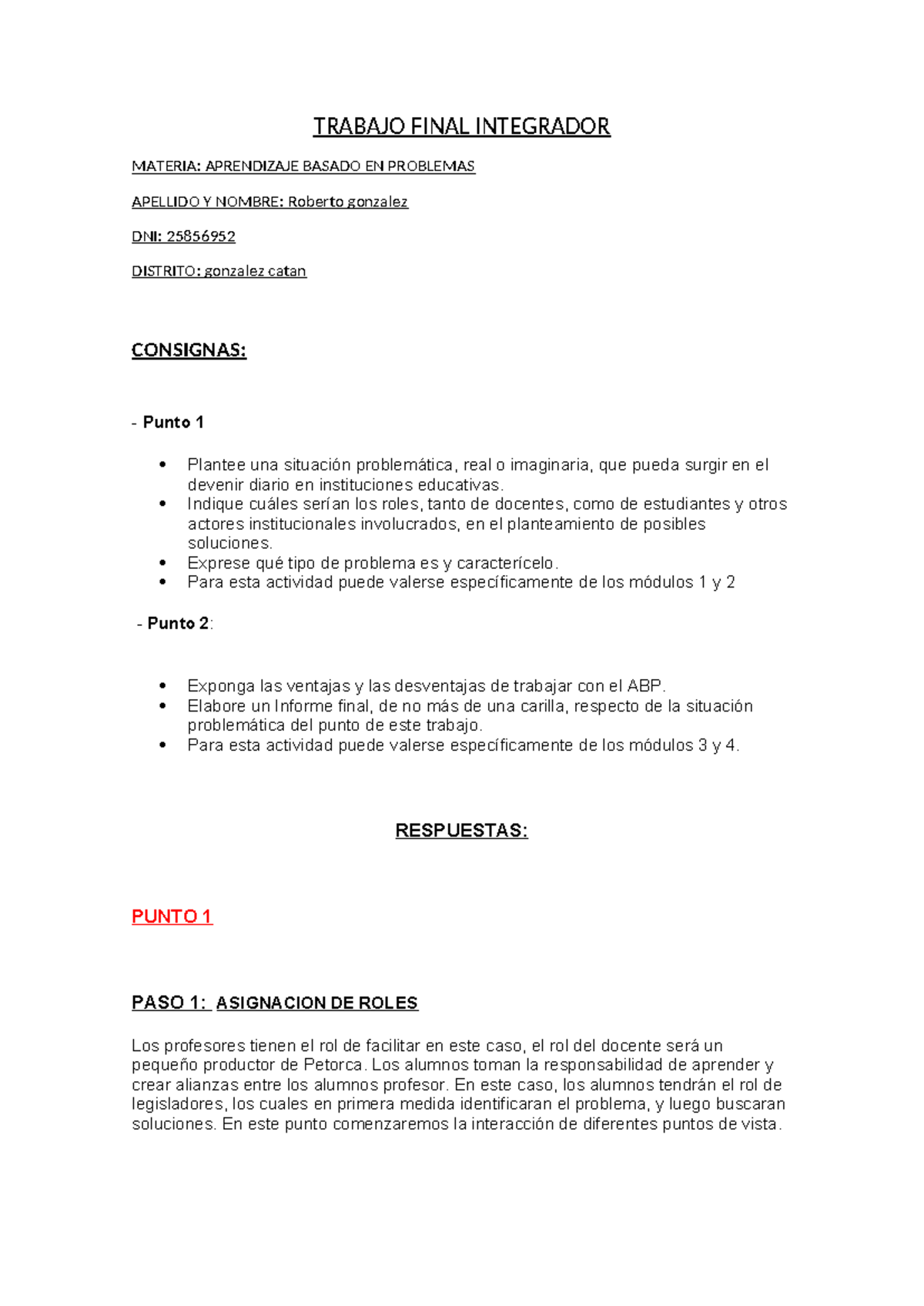 Trabajo Final Integrador - TRABAJO FINAL INTEGRADOR MATERIA ...