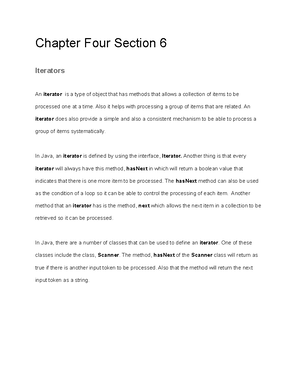 Java Foundations (Introduction to Program Design and Data Structures) Chapter 7 Section Six ...