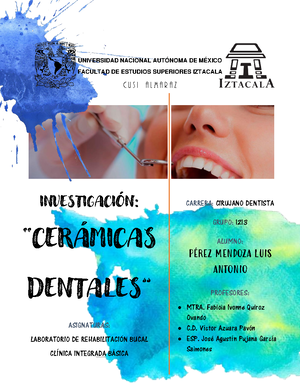 materiales colado dental - Universidad Nacional Autónoma de México ...
