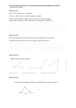 Exercices matrices - Exercices Corrig ́es Matrices Exercice 1 – Consid ...