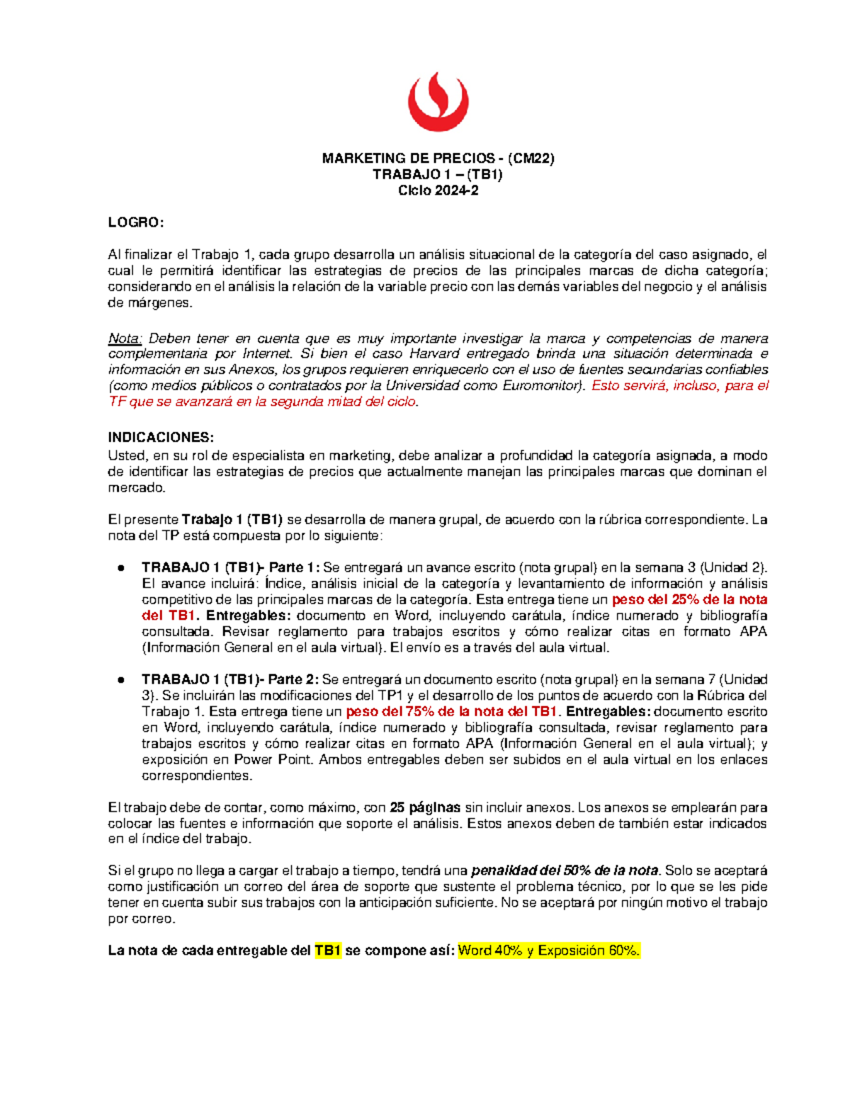 CM22 Descripción Actividad TB1 202402 - MARKETING DE PRECIOS - (CM22 ...