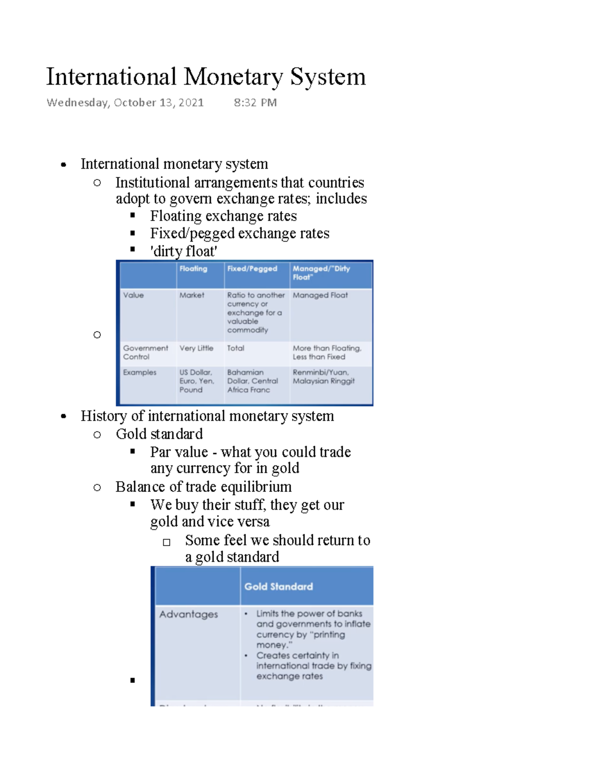 International Monetary System - International monetary system ...