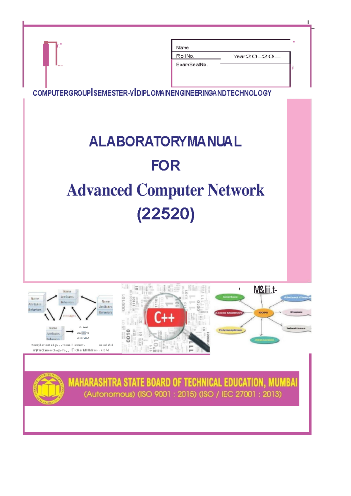 ACN(22520 Manual - I - II r." ... COMPUTERGROUPISEMESTER ...