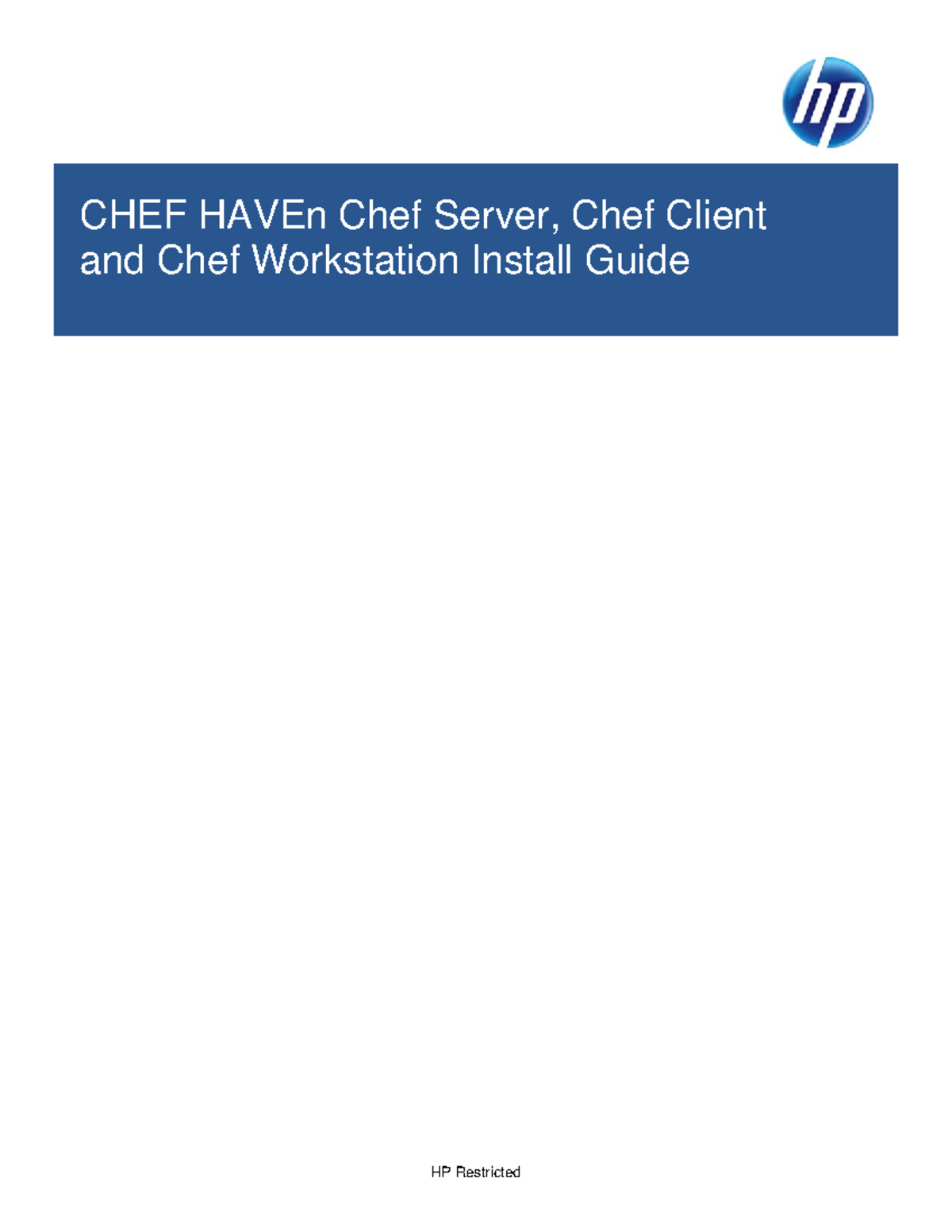 CHEF HAVEn Chef Server, Chef Client and Chef Workstation Install Guide ...