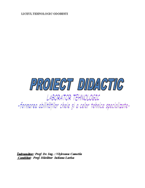 Proiect de lectie mixta - PROIECT DE LECŢIE MIXTĂ A. Profesor: Bozeşan ...