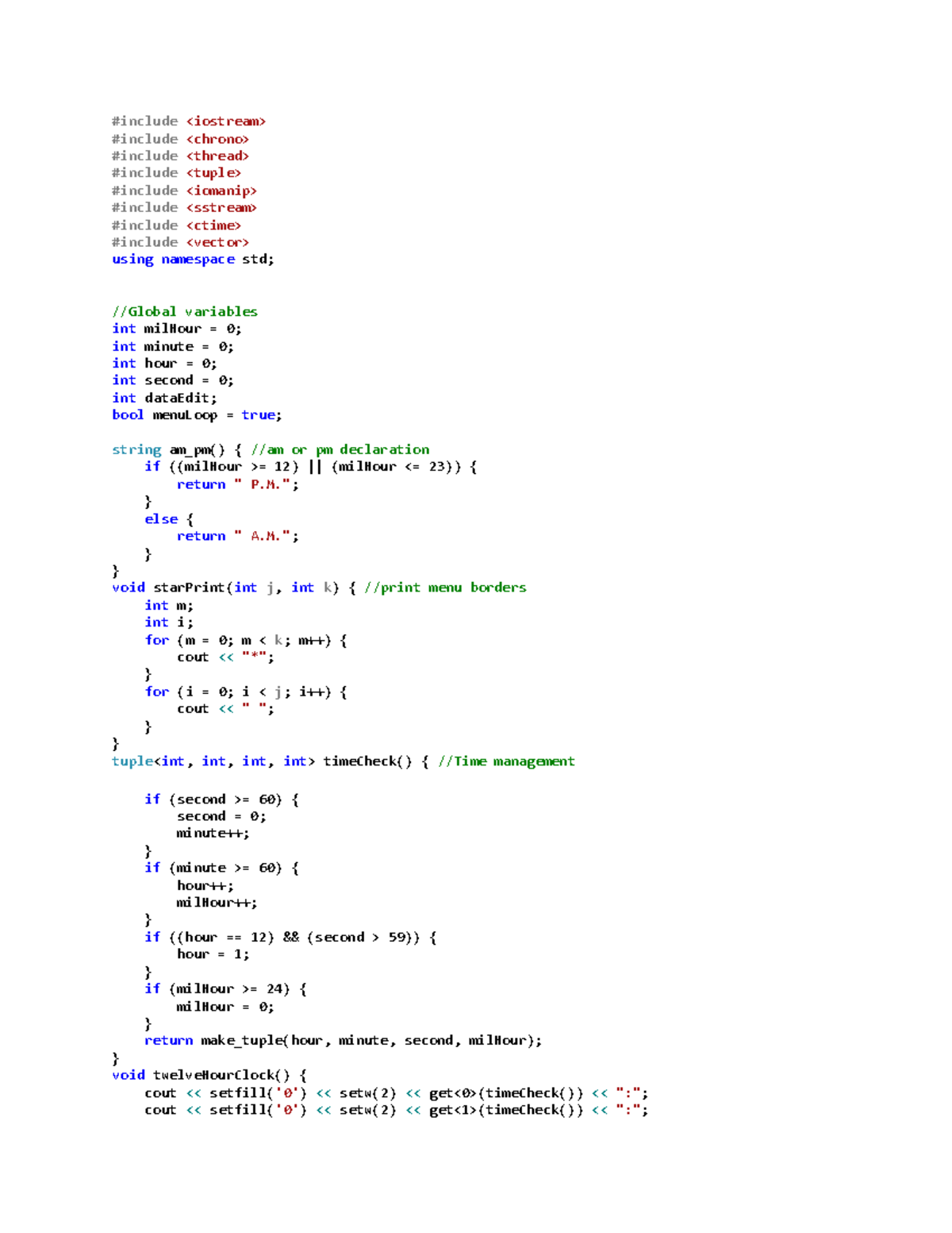 Clock App - #include #include #include #include #include #include #include #include using ...