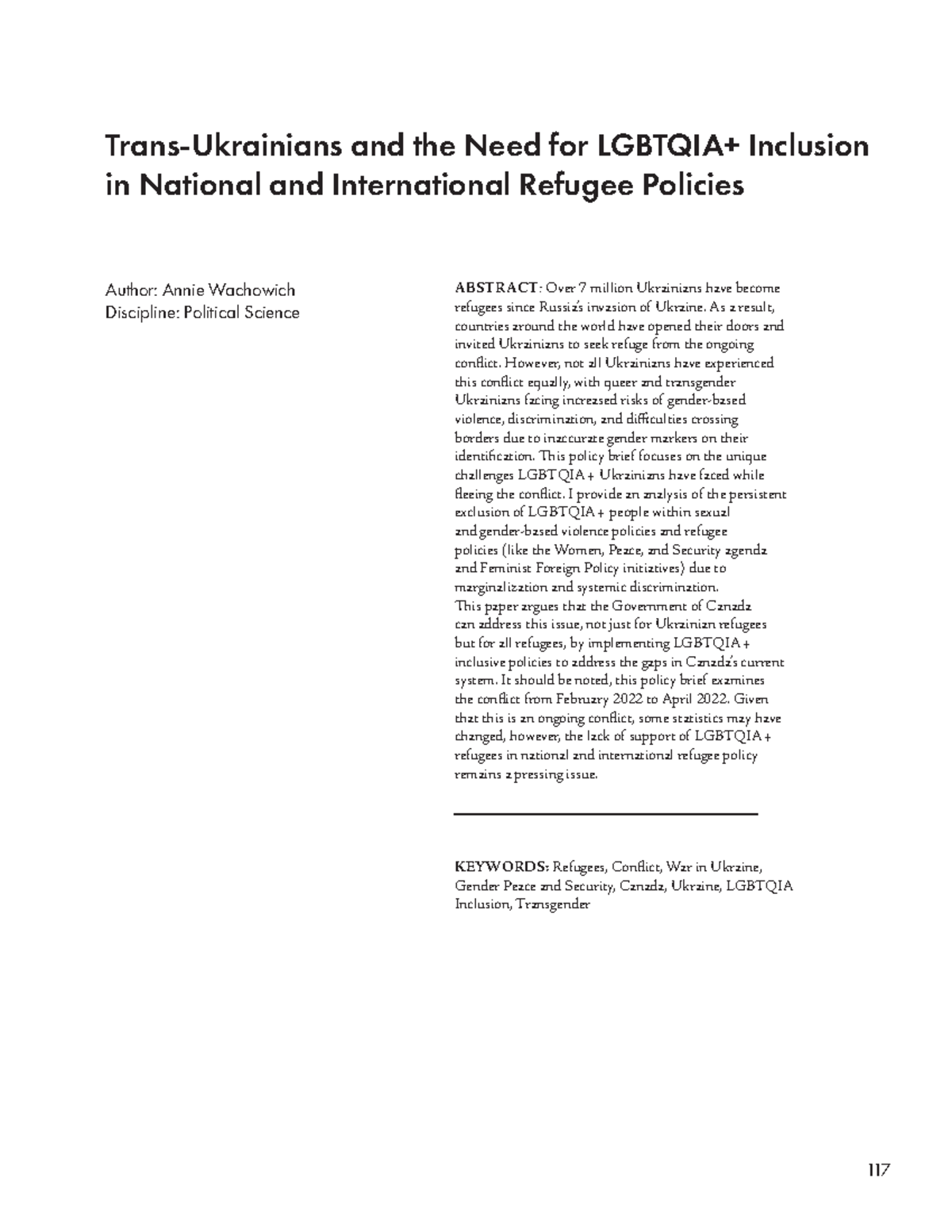 Wachowich extracted - wwww - ABSTRACT: Over 7 million Ukrainians have ...