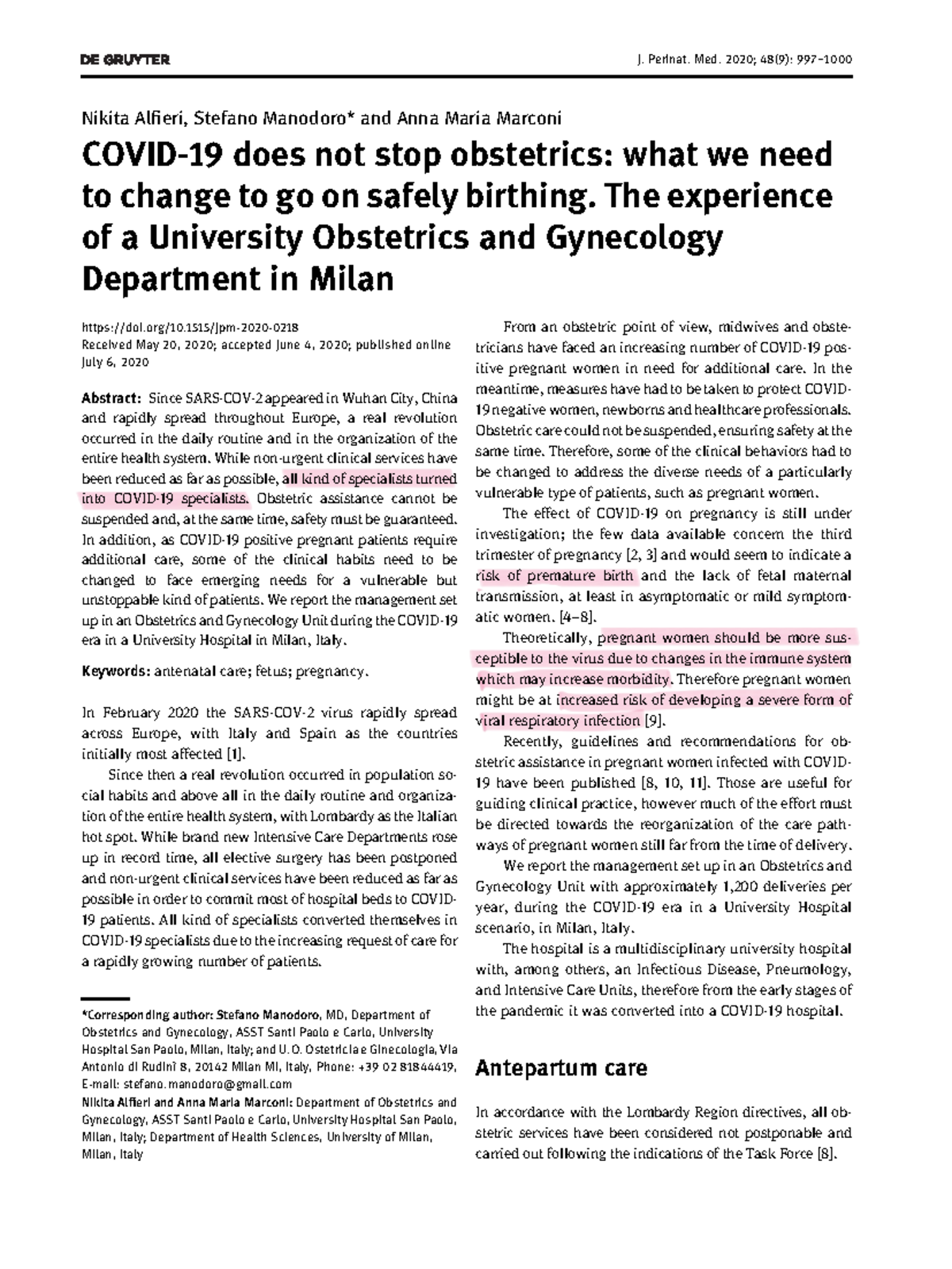 Journal for duty - Nikita Alfieri, Stefano Manodoro* and Anna Maria ...