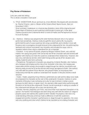 Introduction to Theatre Notes - Dramatic Forms and Structure Three ...