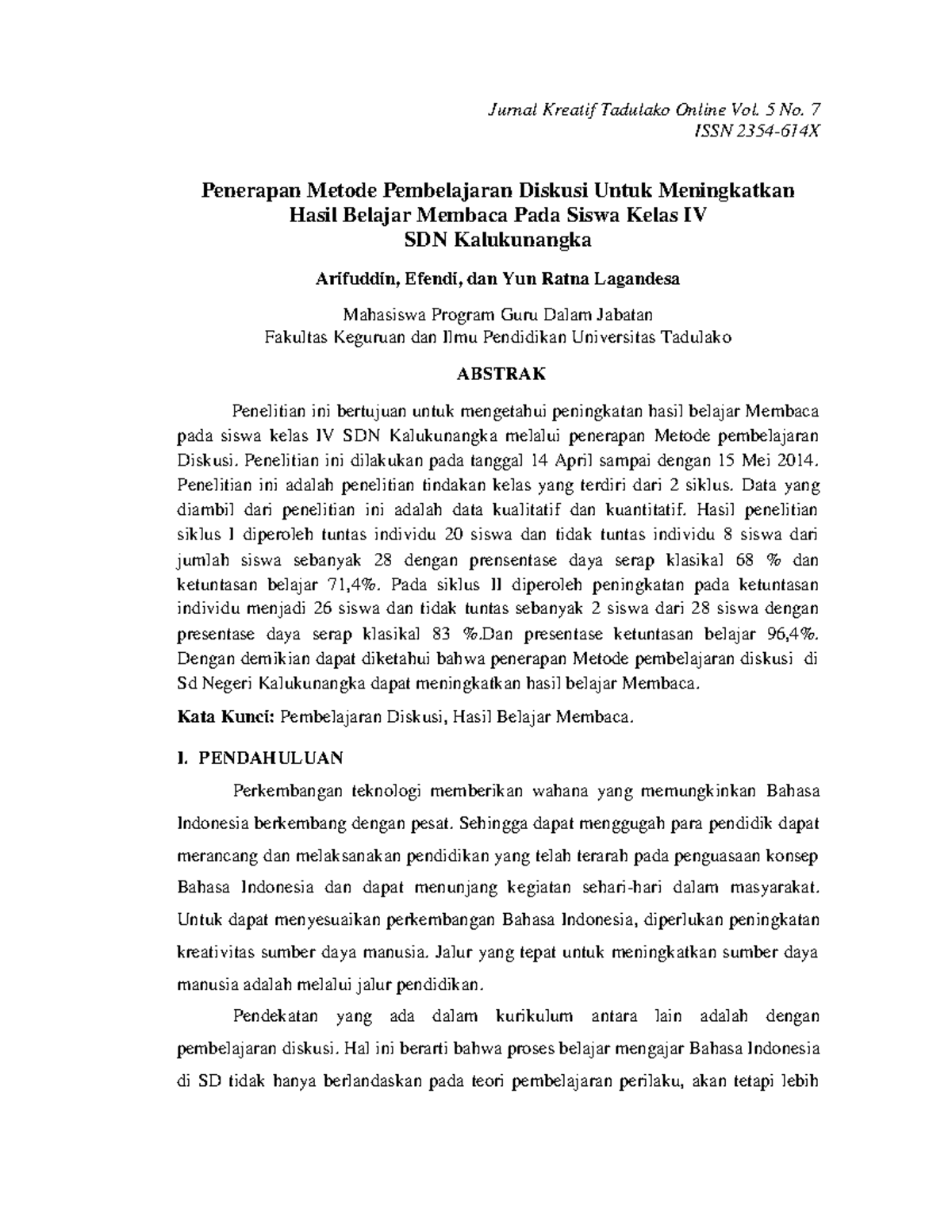 Adoc ekstradisi 3 - ISSN 2354-614X Penerapan Metode Pembelajaran ...