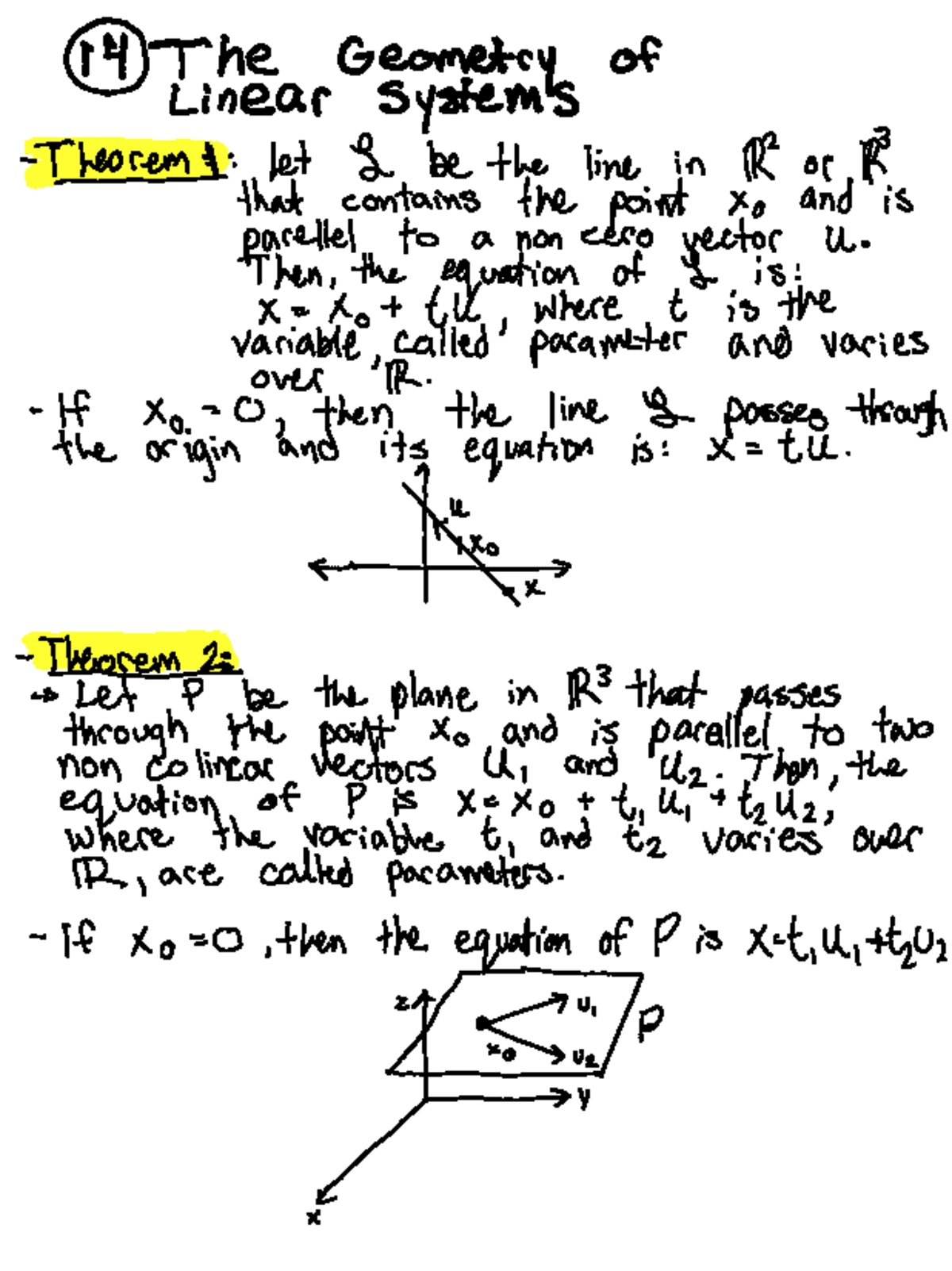 Section 3.4: Geometry of Linear Systems - MATH 1300 - Studocu