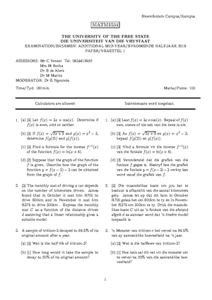 MATM1534 Module Guide 2023 (Final) - MATM CALCULUS NQF level 5 16 ...