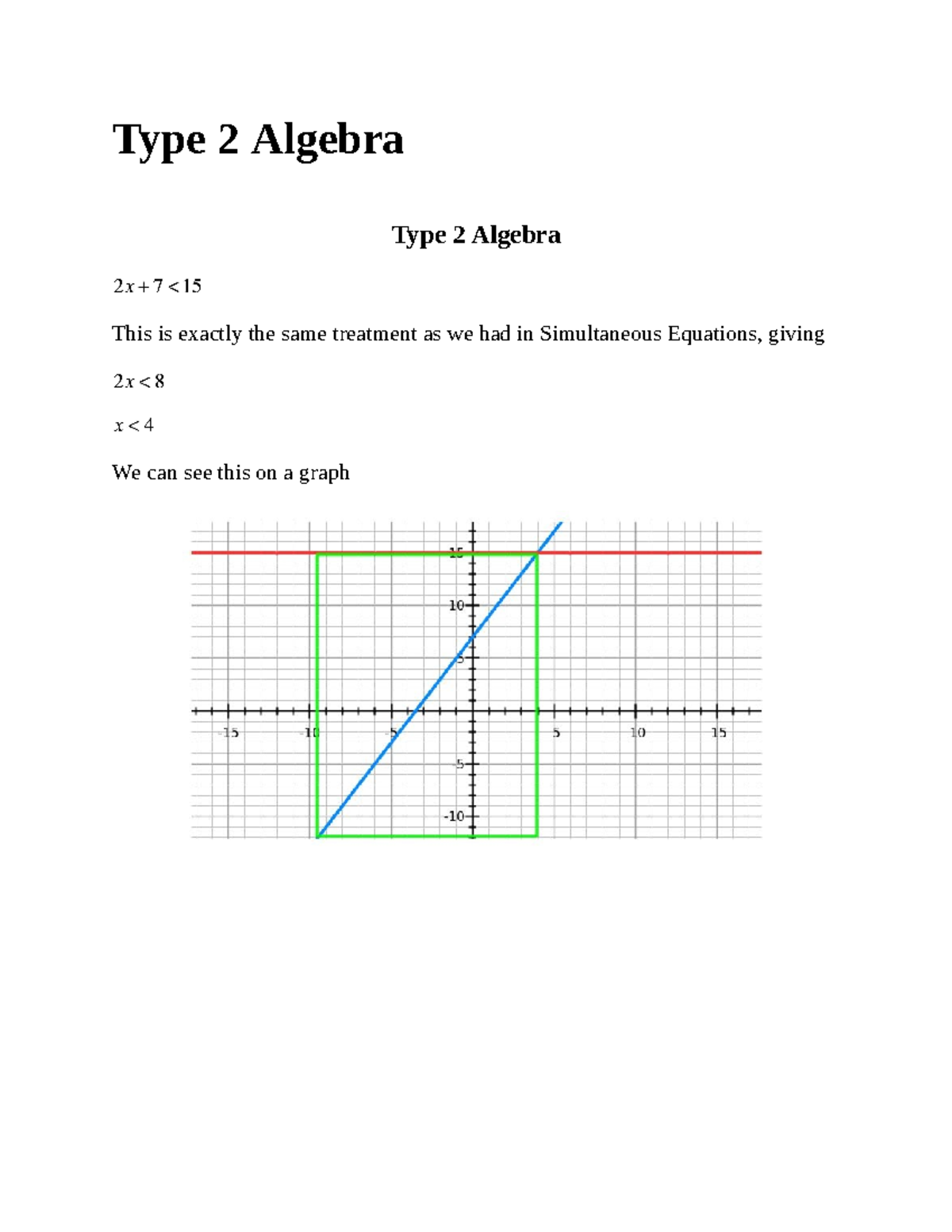 The Math Hack Book - Type 2 Algebra Type 2 Algebra This is exactly the ...