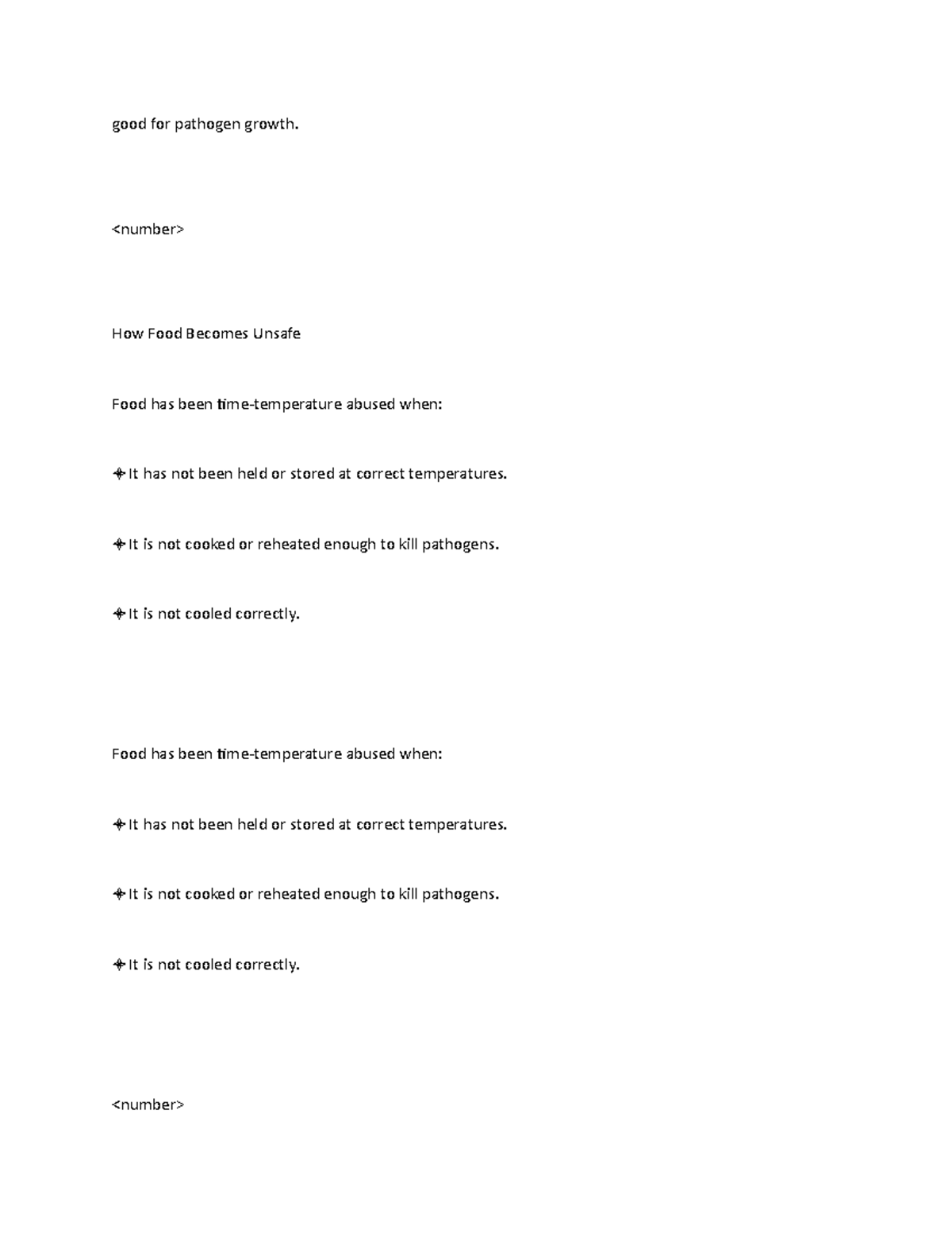 Intro to culinary notes 2 - good for pathogen growth. How Food Becomes ...