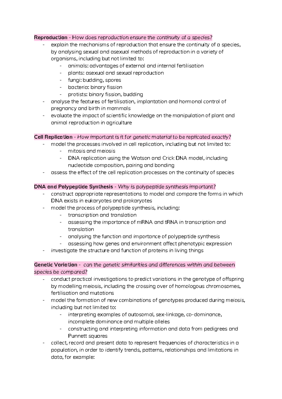 Module 5 - Biology - Found all my notes for bio that I sorted out on my ...