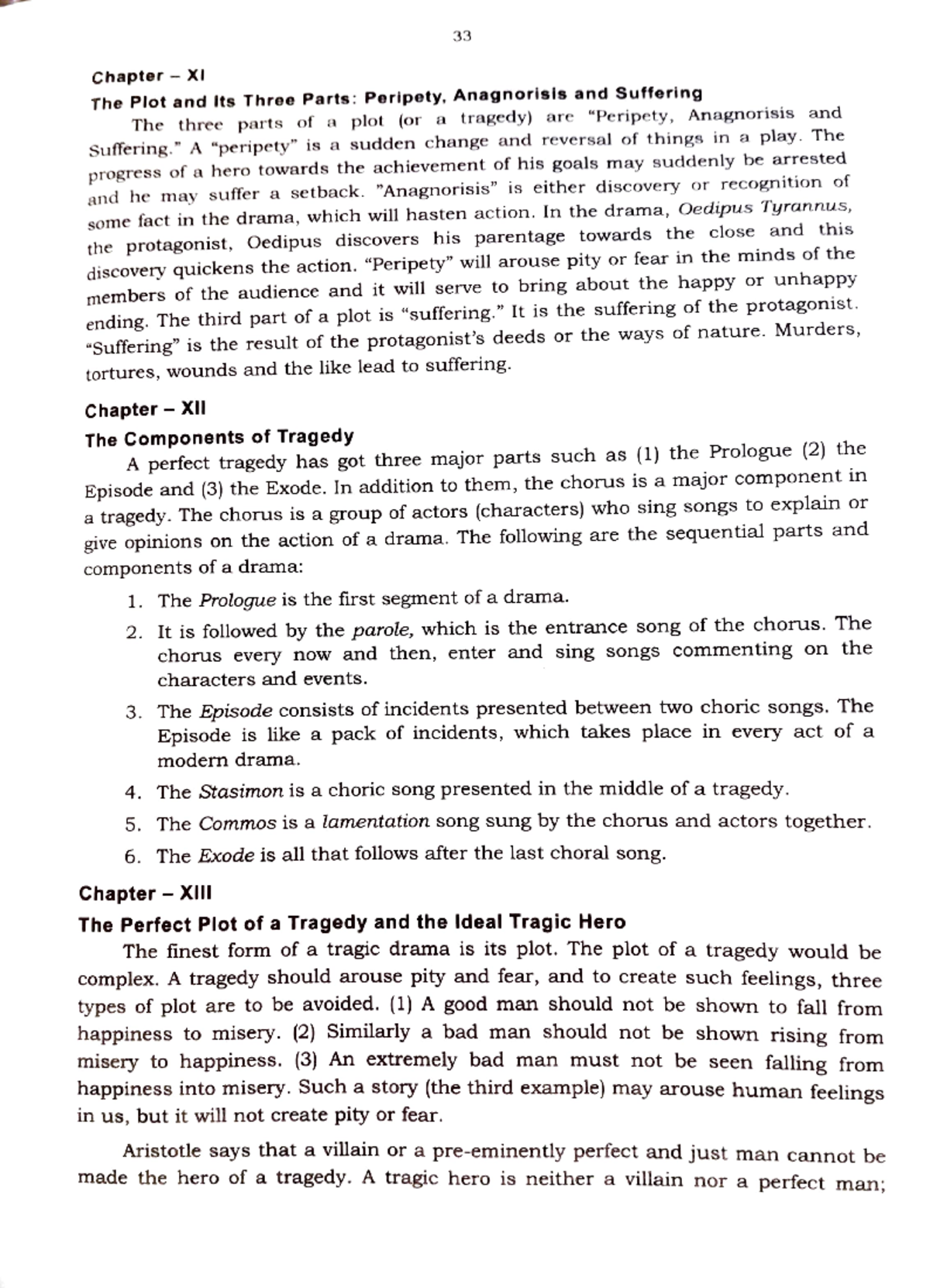 Poetry of Aristotle - 33 Chapter - XI The Plot and Its Three Parts ...