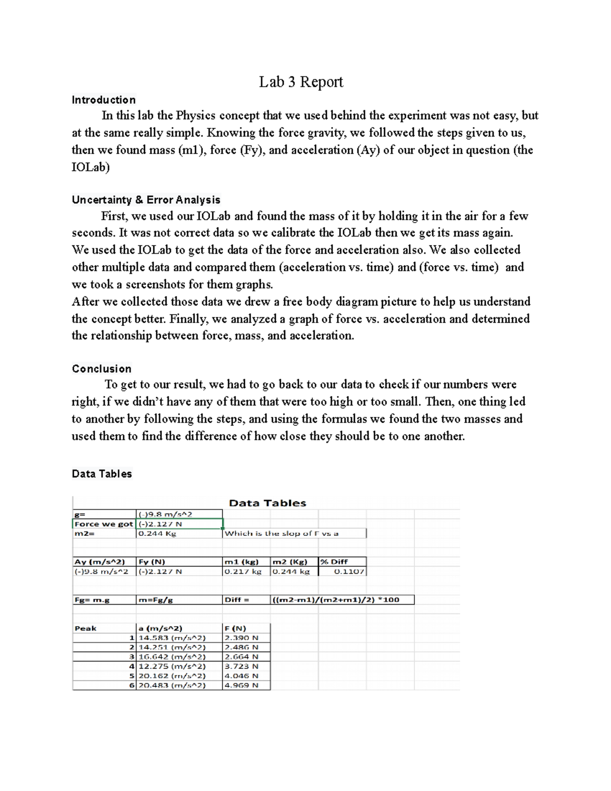 Lab 3 Report - testing - Lab 3 Report Introduction In this lab the ...