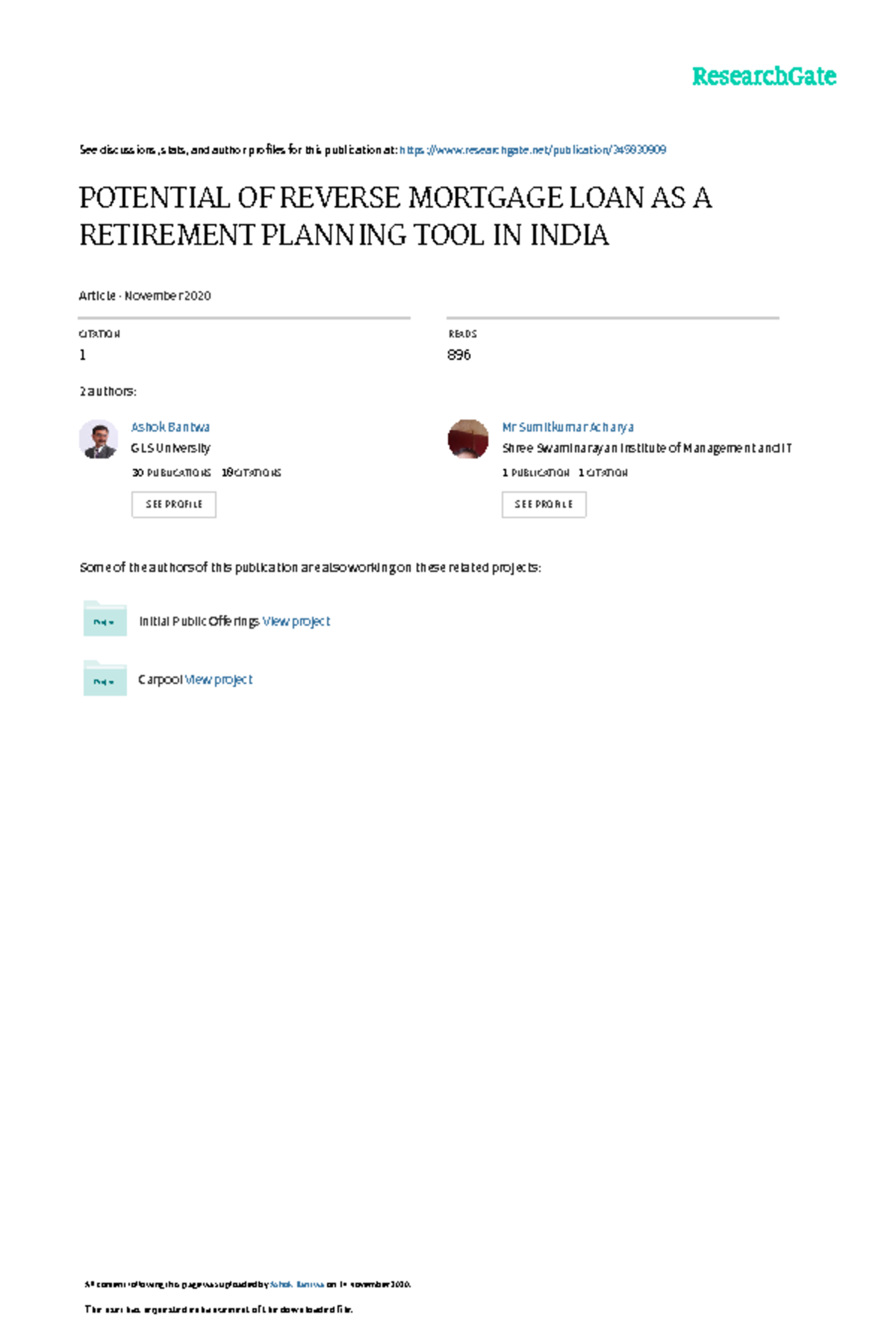 Reverse Mortgage - See discussions, stats, and author profiles for this ...