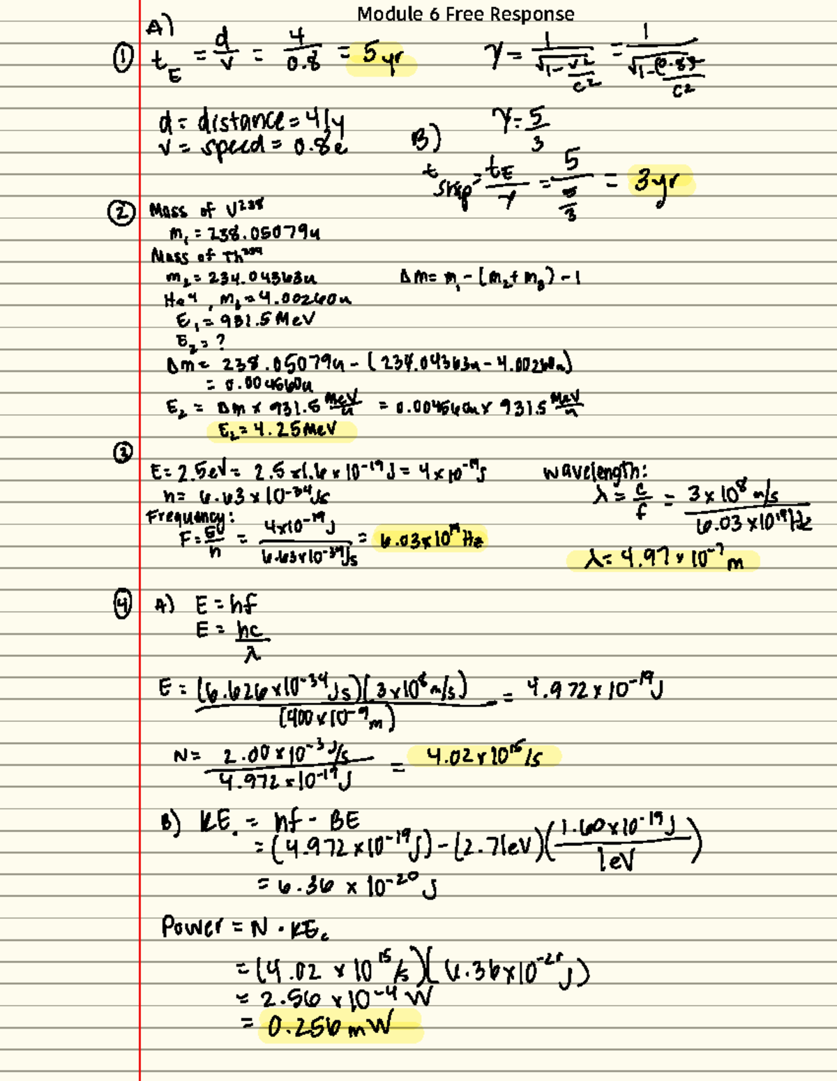 Module 6 Free Response Questions - A) Module 6 Free Response d 4 I t ...