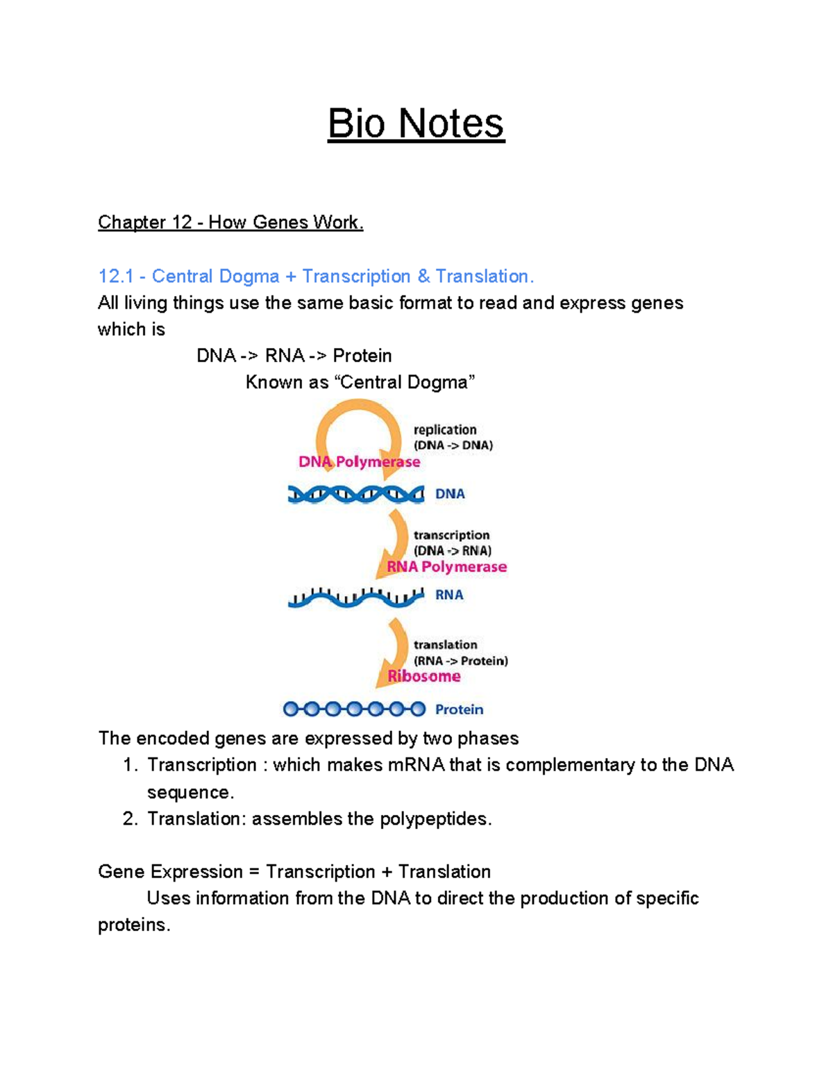KPU Bio Notes - Just a bit of a study guide for BIOQ 1099 - Bio Notes ...