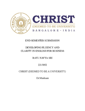 Labour LAW - II CIA3 Cover PAGE - CHRIST (Deemed to be University ...