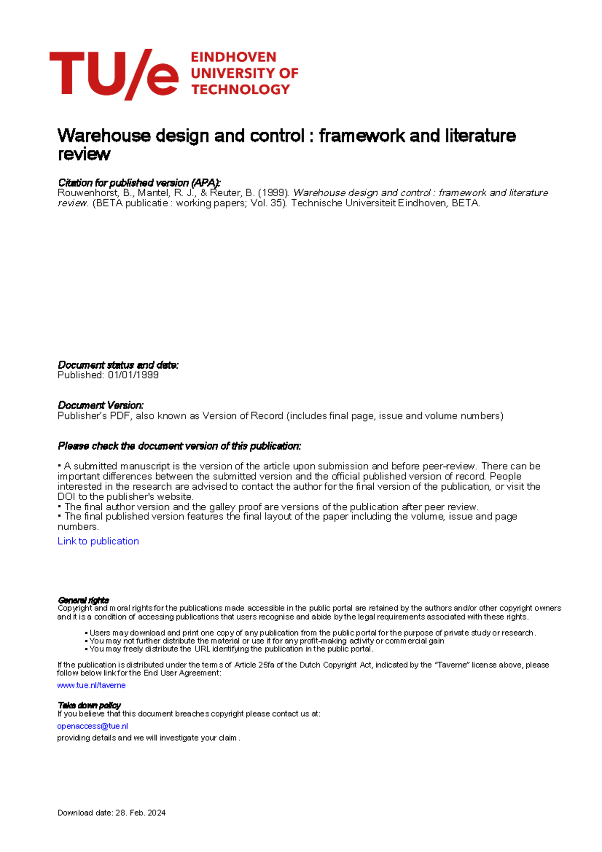 522792 - Summary The Art of Debugging with Gdb Ddd and Eclipse - Warehouse design and control ...