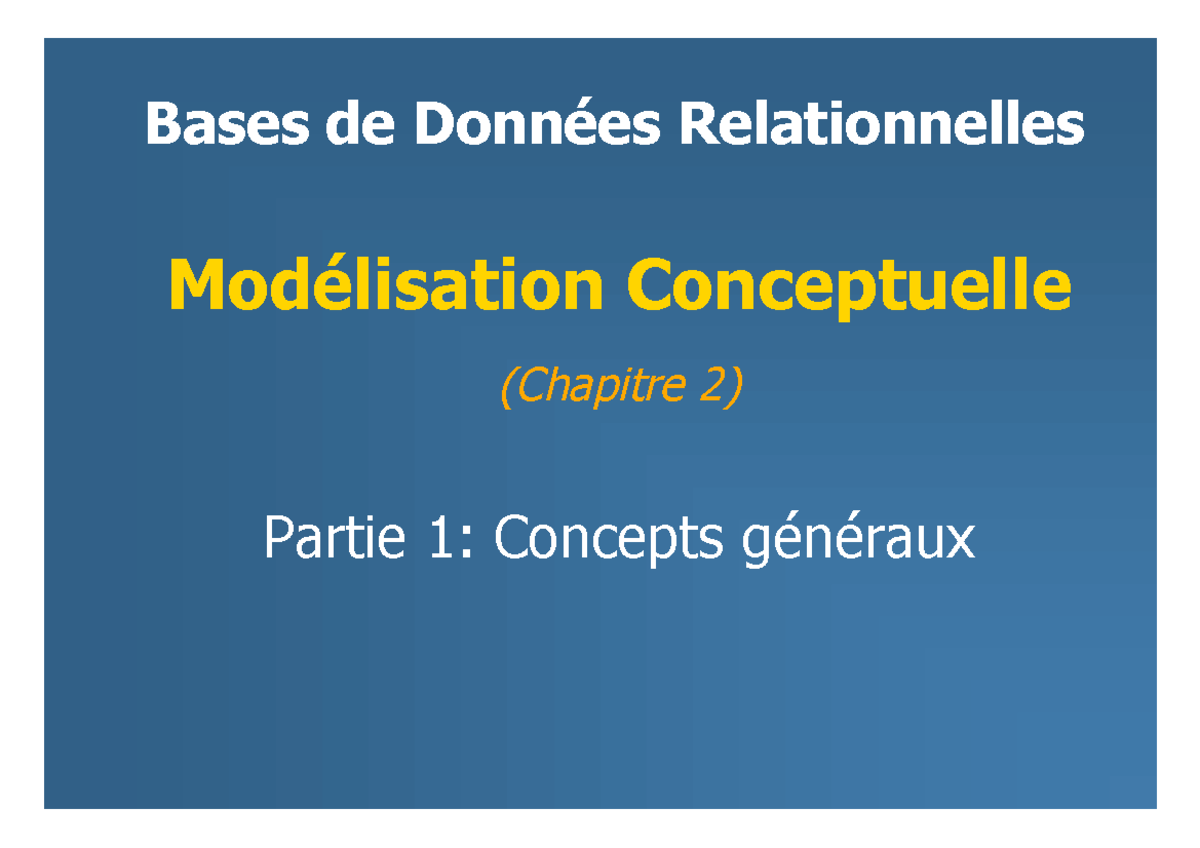P1 Modèle EA 2ème Ingénieur Isamm - Bases de Données Relationnelles ...