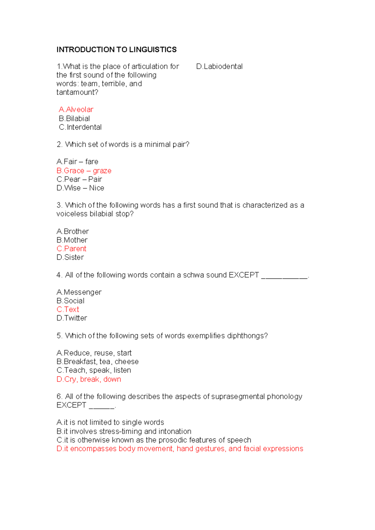 Introduction-TO- Linguistics - INTRODUCTION TO LINGUISTICS 1 is the ...
