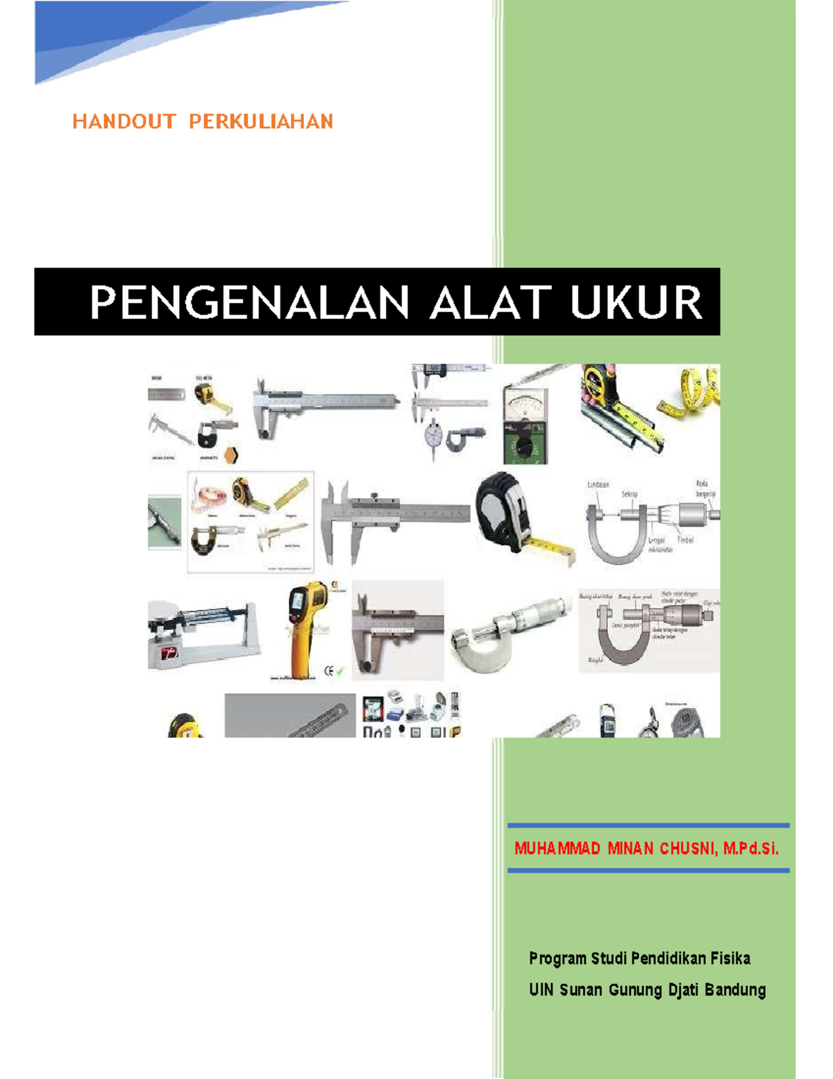 Handout PAU-min - studin - HANDOUT PERKULIAHAN PENGENALAN ALAT UKUR ...