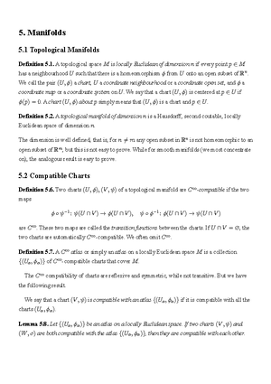 13 Bump Functions and Partitions of Unity - 13. Bump Functions and Partitions of Unity The ...