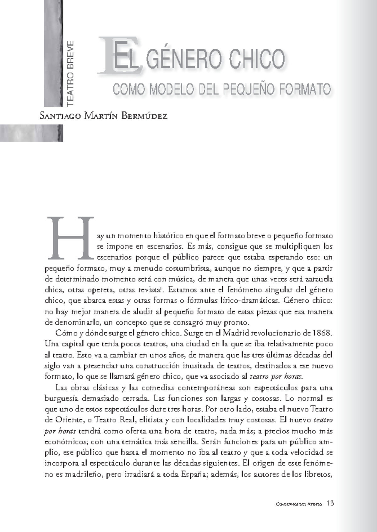 Dialnet-El Genero Chico Como Modelo Del Pequeno Formato-2360563 - E EL ...