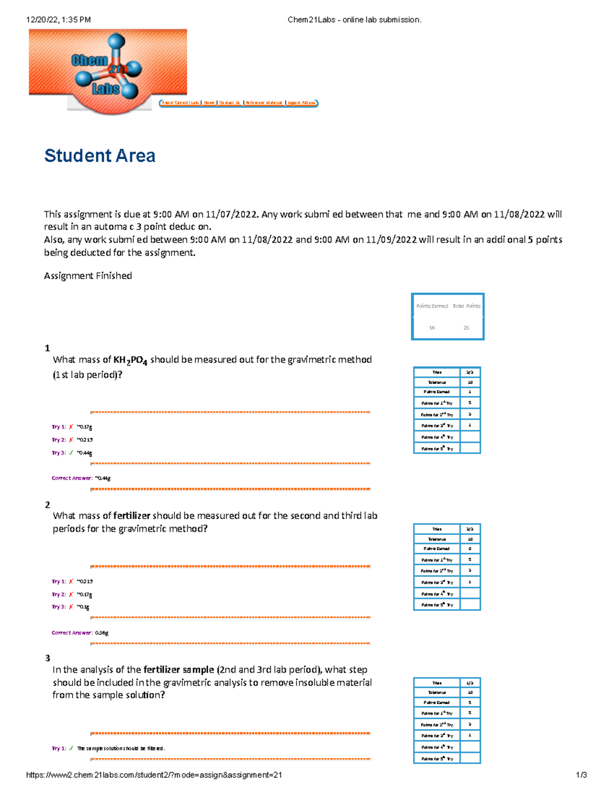 Fertilizer Project Pre-Lab Quiz (gravimetric) (MC) - 12/20/22, 1:35 PM ...