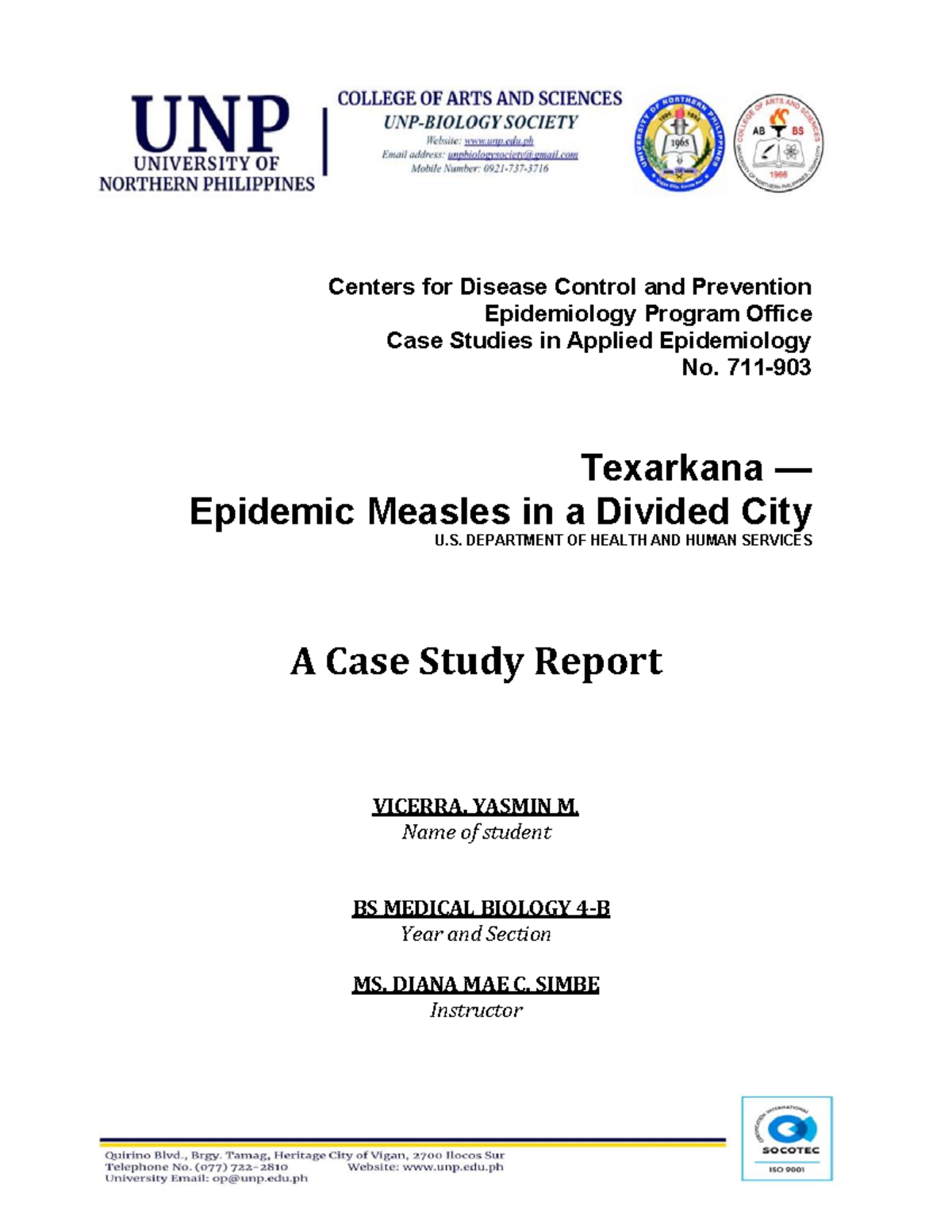 CASE STUDY 1 PDF - Centers for Disease Control and Prevention ...
