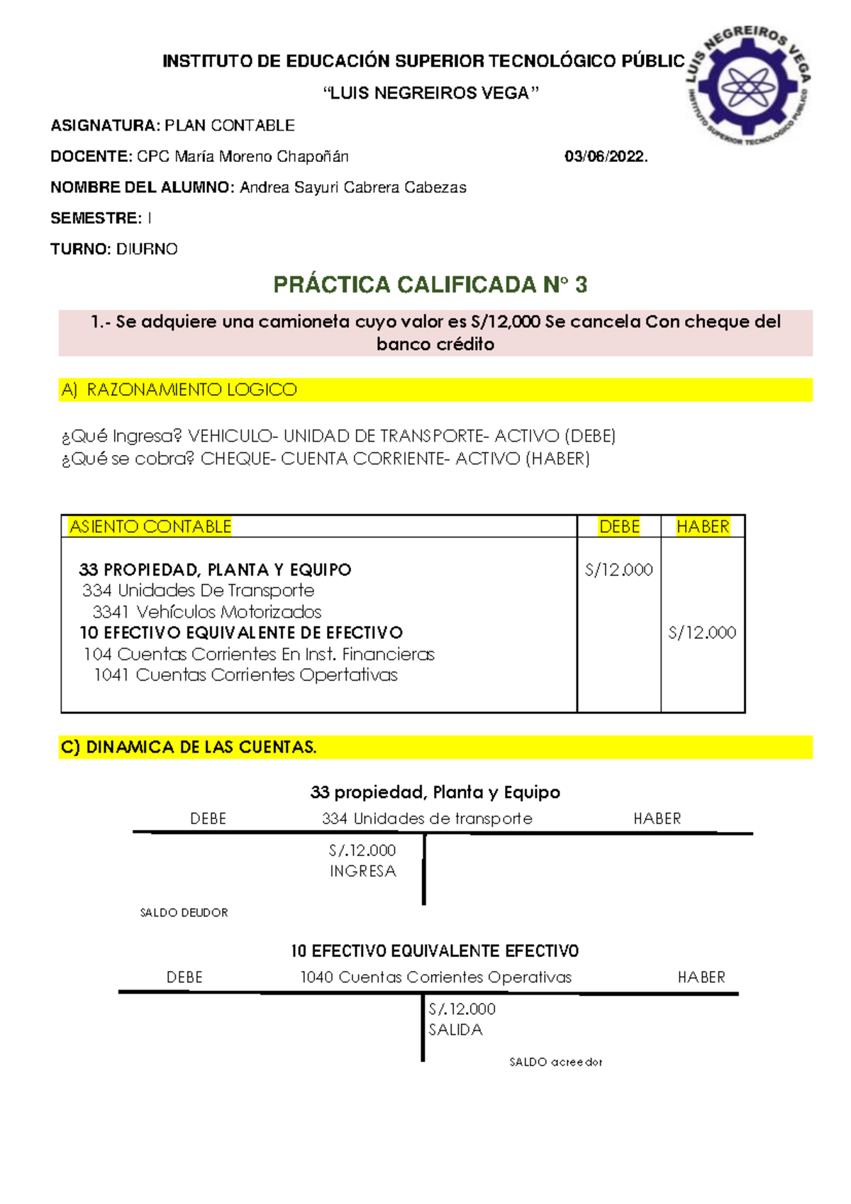 Practica 4 - gfffffffff - INSTITUTO DE EDUCACIÓN SUPERIOR TECNOLÓGICO ...