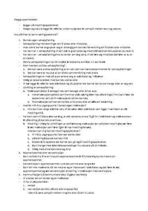 Observasjon av Motorikk i barnehagen - HVA ER OBSERVASJON Observasjon ...