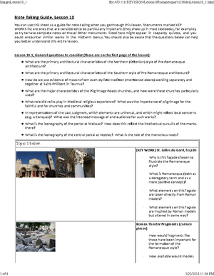Lesson 1 Notes - Note Taking Guide, Lesson 2 You can use this sheet as ...