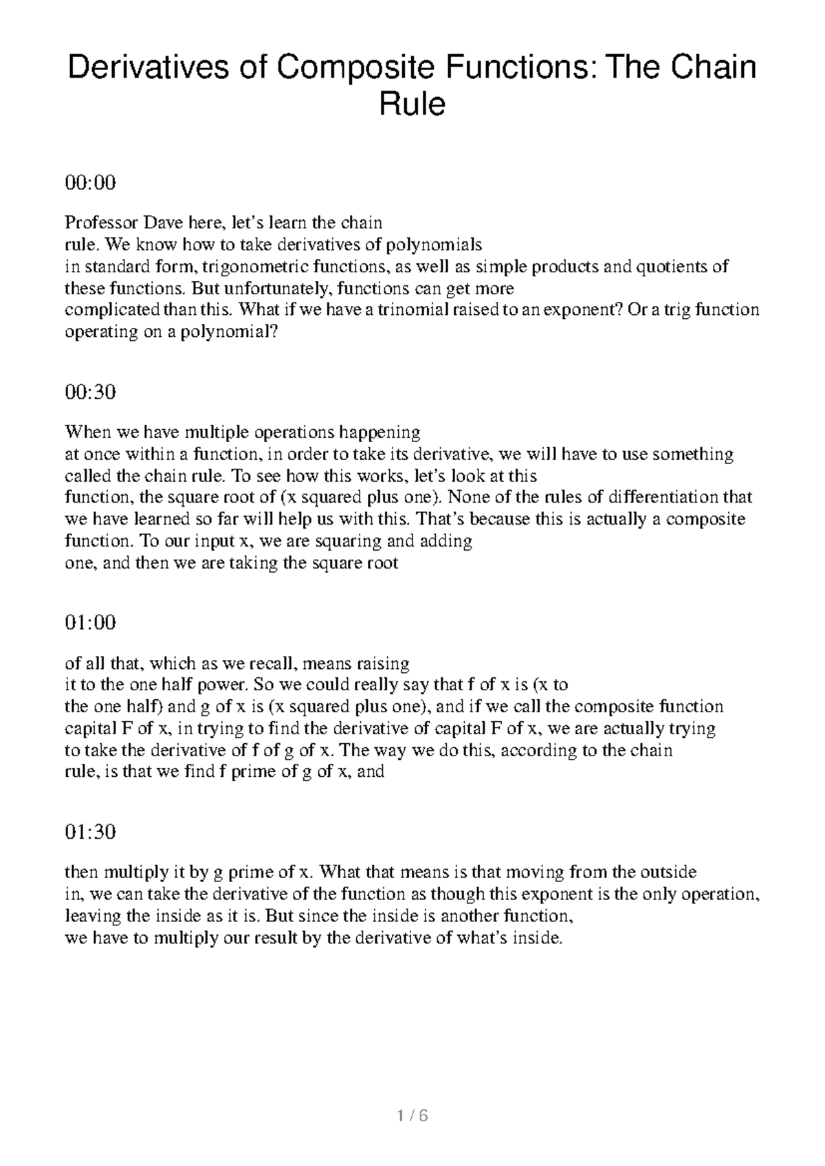 Inbound 4124434060206800917 - Derivatives of Composite Functions: The ...