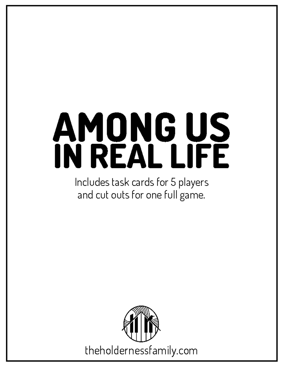 Among Us in Real Life - sus - AMONG US IN REAL LIFE theholdernessfamily ...