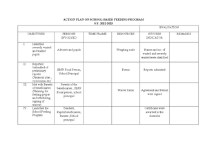 SBM Action Plan - NONE - ACTION PLAN ON SCHOOL BASED MANAGEMENT ...