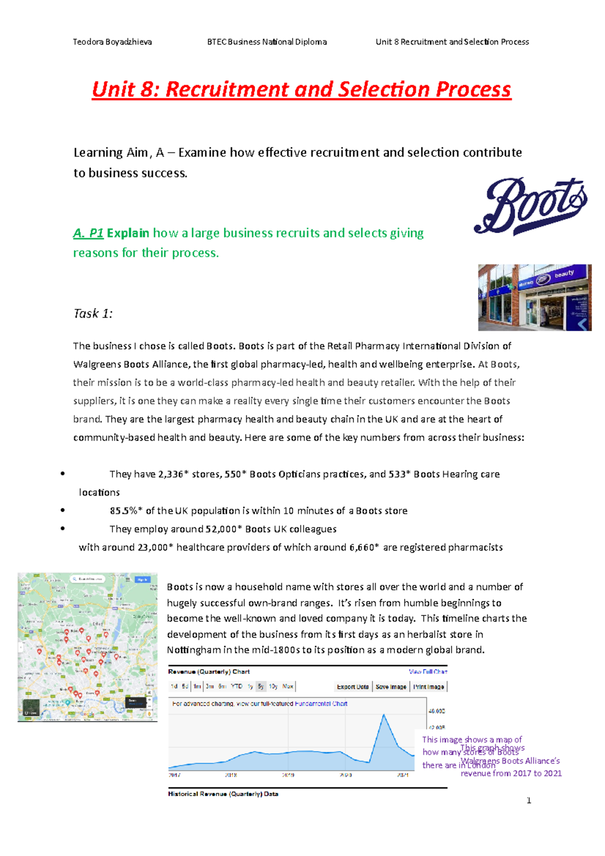 Teodora-Unit 8-LAA - It's course work - Unit 8: Recruitment and ...