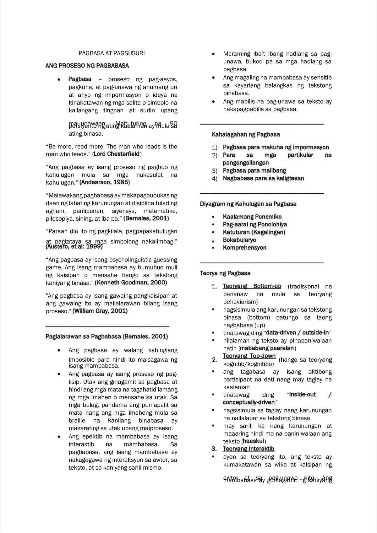 Pdf-pagbasa-at-pagsusuri-reviewer-midterms compress - PAGBASA AT ...