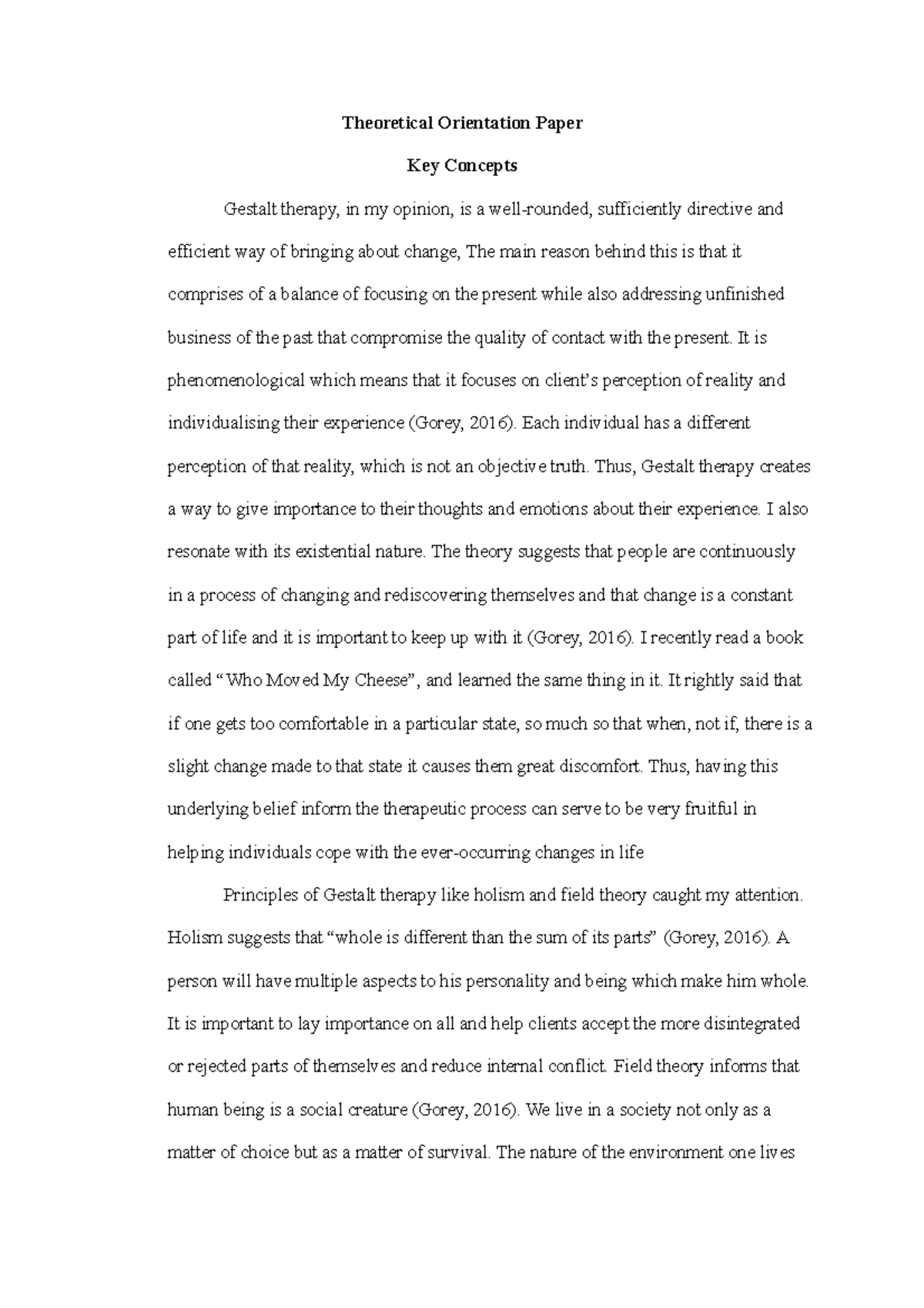 Theoretical Orientation Paper upload - Theoretical Orientation Paper ...