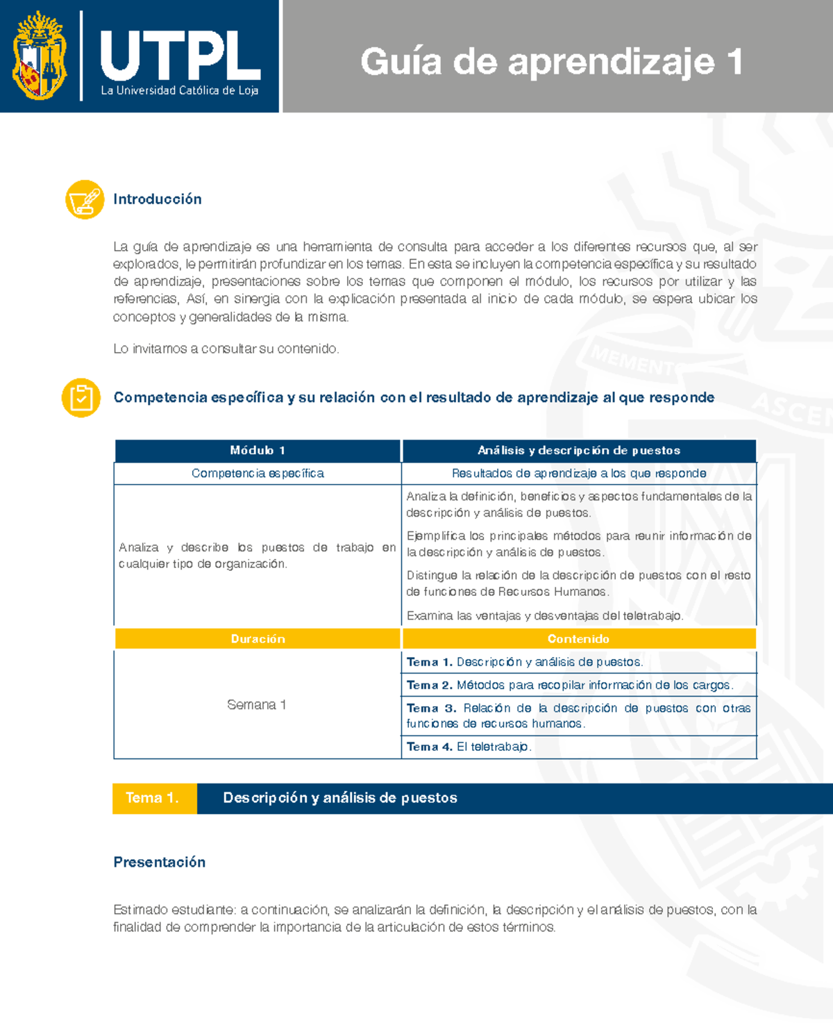 Guía de aprendizaje módulo 1 - La Universidad Católica de Loja Guía de ...