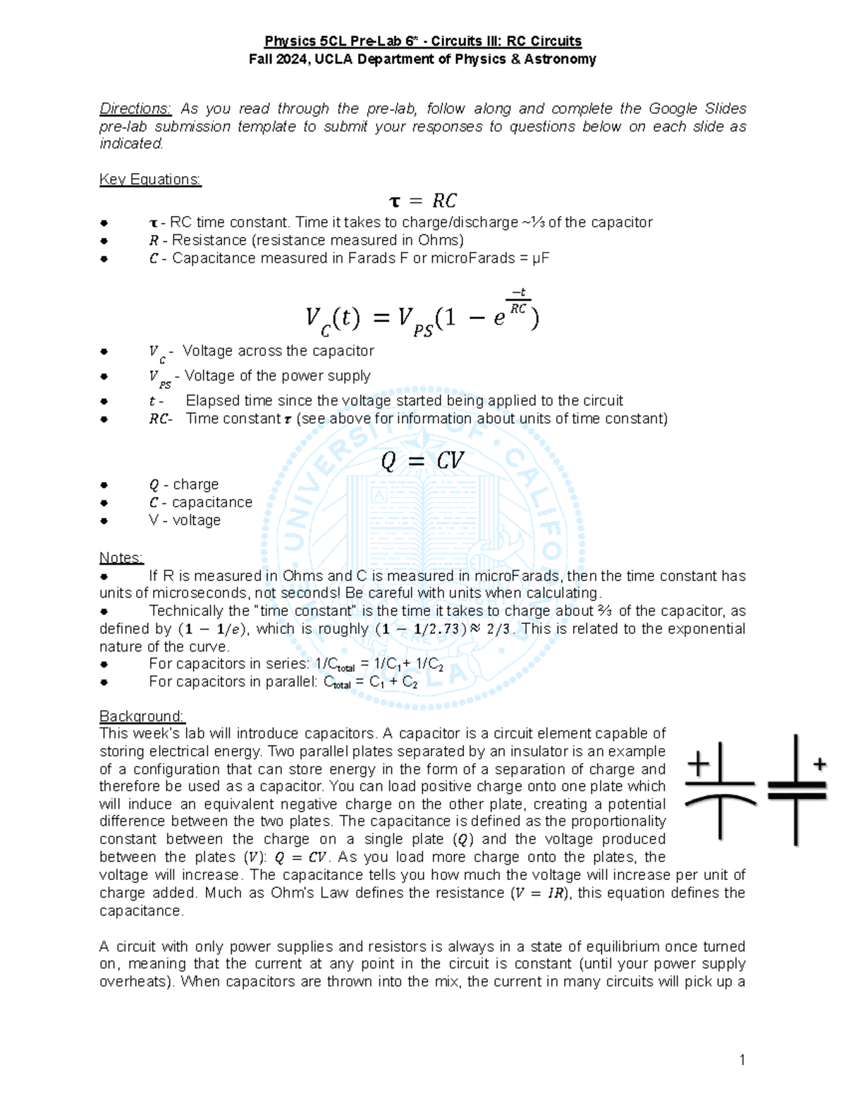 5CL Pre-Lab 6 - F24v4 - Pre-Lab 6 Assignment - Fall 2024, UCLA ...
