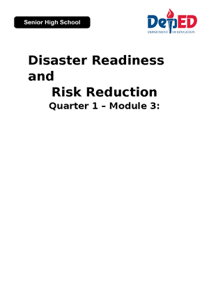 DRRR mod1 Basic Concept of Disaster and Disaster Risk converted ...