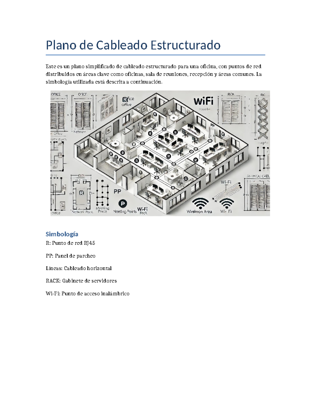 Plano Cableado Estructurado - Fundamentos de Matemáticas (FT) - Plano ...