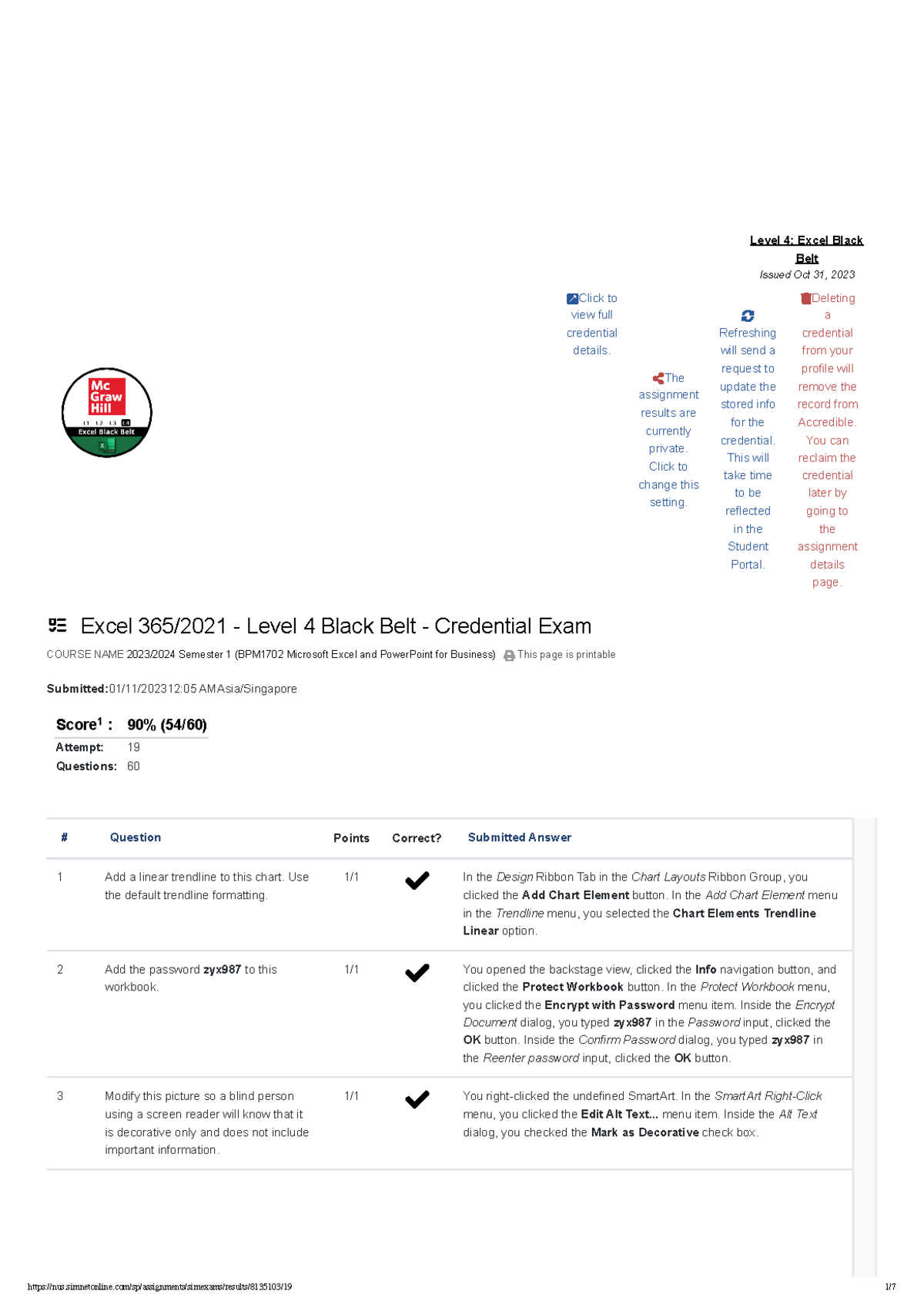 Excel 365 2021 Level 4 Black Belt Credential Exam Simnet Excel 3652021 Level 4 Black