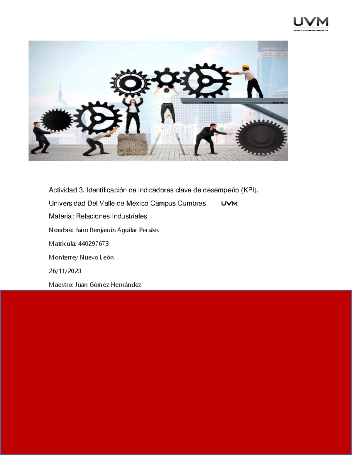 A#3JBAP - asdsda - Actividad 3. Identificación de indicadores clave de ...